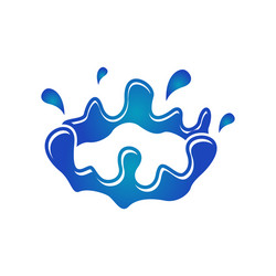 Cartoon comic tear splash with eye icon Royalty Free Vector