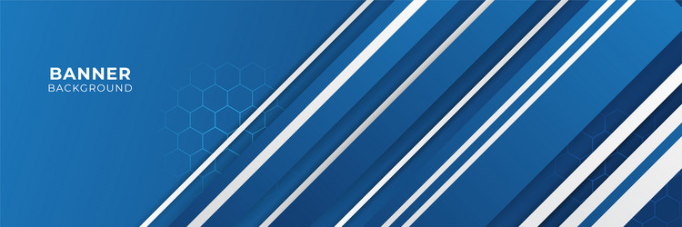 Blue banner templates designed for the web simple Vector Image
