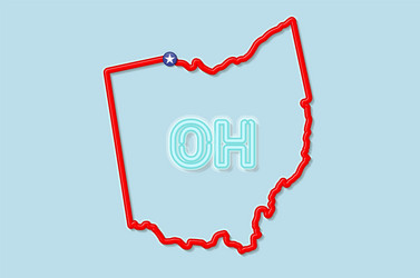 Ohio State Shape Outline Vector Images (over 190)