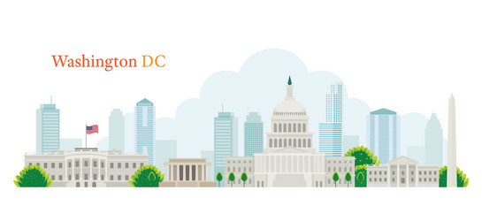 Washington Dc Skyline Vector Images (over 700)