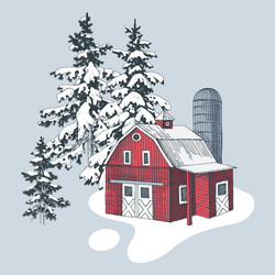 Winter Farm Vector Images (over 5,100)