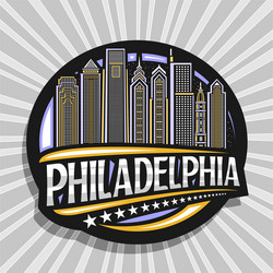 Logo for philadelphia Royalty Free Vector Image