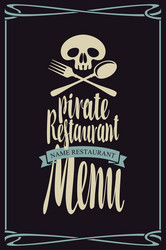 Skull pirates and swords Royalty Free Vector Image