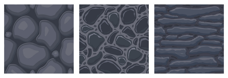 Game ground pattern and land top view texture Vector Image