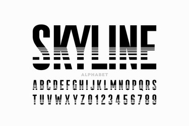 Art deco alphabet Royalty Free Vector Image - VectorStock