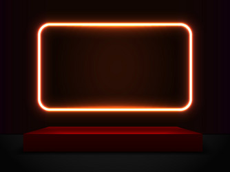 Neon scene laser show Royalty Free Vector Image