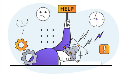 Reduced work hours concept icon Royalty Free Vector Image