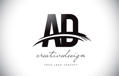 Ad a d pixel letter logo with digital shattered Vector Image