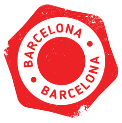 Barcelona stamp rubber grunge Royalty Free Vector Image