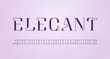 Beautiful elegant alphabet perfect classic font Vector Image