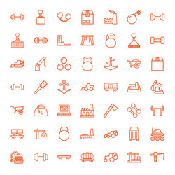 12 heavy icons Royalty Free Vector Image - VectorStock