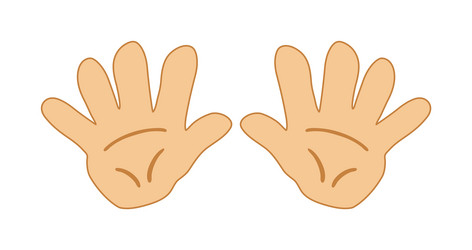 One fingers counting icon for education hands Vector Image