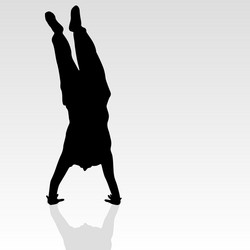 Handstand Silhouette Vector Images (over 420)