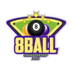 Billiards ball banners pool snooker championship Vector Image