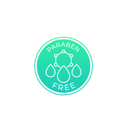 Paraben free logo Royalty Free Vector Image - VectorStock