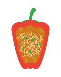 Stuffed Pepper Vector Images (over 490)