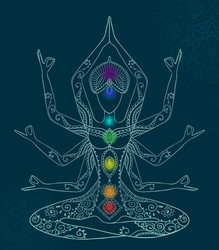 Psychedelic Mandala Geometric Royalty Free Vector Image