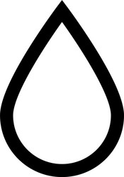 Drop icon black color Royalty Free Vector Image