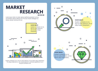 Thin line computer science poster banner Vector Image