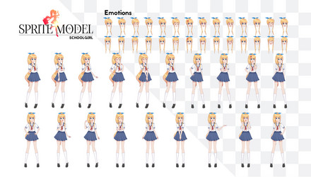 Anime Girl Sprite Vector Images (over 940)