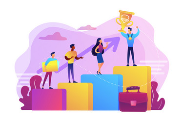 Business competition concept-group competitive Vector Image