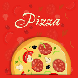 No pizza sign Royalty Free Vector Image - VectorStock