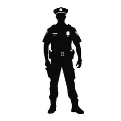 Policeman Black and White Clip Art Vector Images (79)