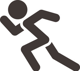 Run icon running man on white background Vector Image