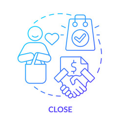 Business contract loop concept icon Royalty Free Vector