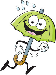 Cartoon umbrella Royalty Free Vector Image - VectorStock