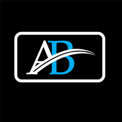 Ab logo design png hd Royalty Free Vector Image