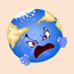 Angry Earth Cartoon Vector Images (over 320)