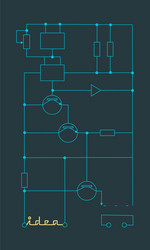 Electric scheme Royalty Free Vector Image - VectorStock