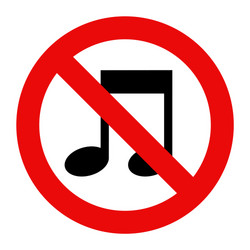 No talking sign Royalty Free Vector Image - VectorStock