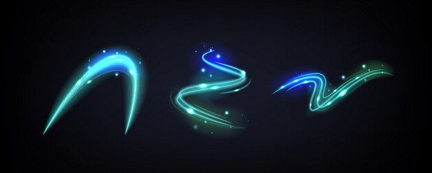 Light waves graphic design luminosity Royalty Free Vector