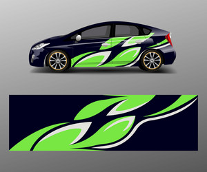 Wrap car design theme template Royalty Free Vector Image