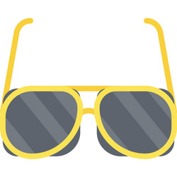 Sunglasses icon summer vacation related Royalty Free Vector