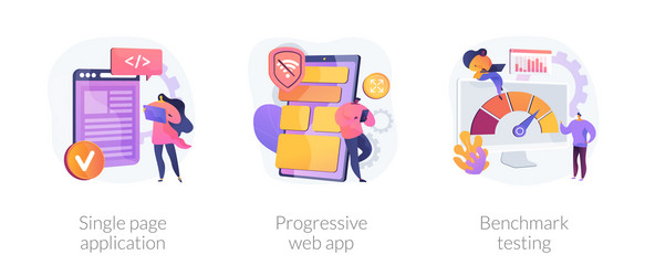 Web development abstract concept Royalty Free Vector Image