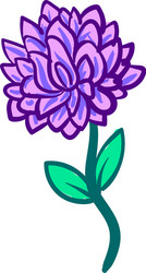 Aster Cartoon Pink Vector Images (58)