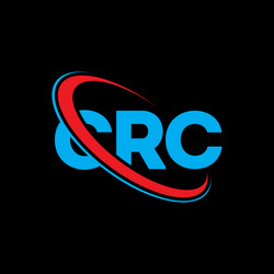 Crc circle letter logo design Royalty Free Vector Image
