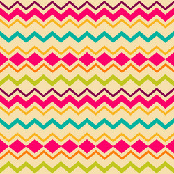 Seamless chevron pattern in blue and pink Vector Image