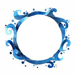 Water splash circle Royalty Free Vector Image - VectorStock