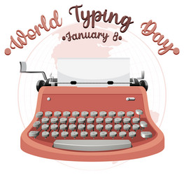 Typewriter Day World Vector Images (95)