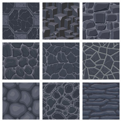 Game ground textures Royalty Free Vector Image