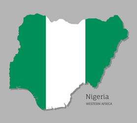 Map niger with national flag highly detailed Vector Image