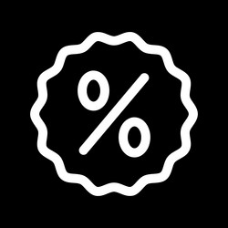 Price tag sketch discount icon percent clipart Vector Image