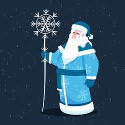 Hand drawn ded moroz concept design Royalty Free Vector