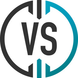 Initial letter sv circle triangle logo design Vector Image