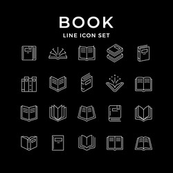 Book line icon Royalty Free Vector Image - VectorStock