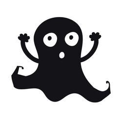 Ghost sign and symbol spooky handdrawn design Vector Image